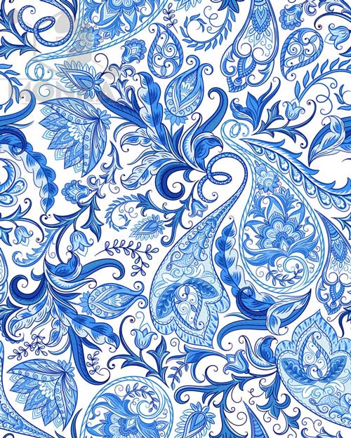 دانلود پترن پیسلی بدون درز با فرمت EPS | مونکا