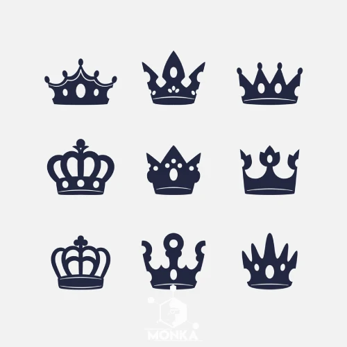دانلود مجموعه لوگوی تاج پادشاهی با فرمت eps | مونکا
